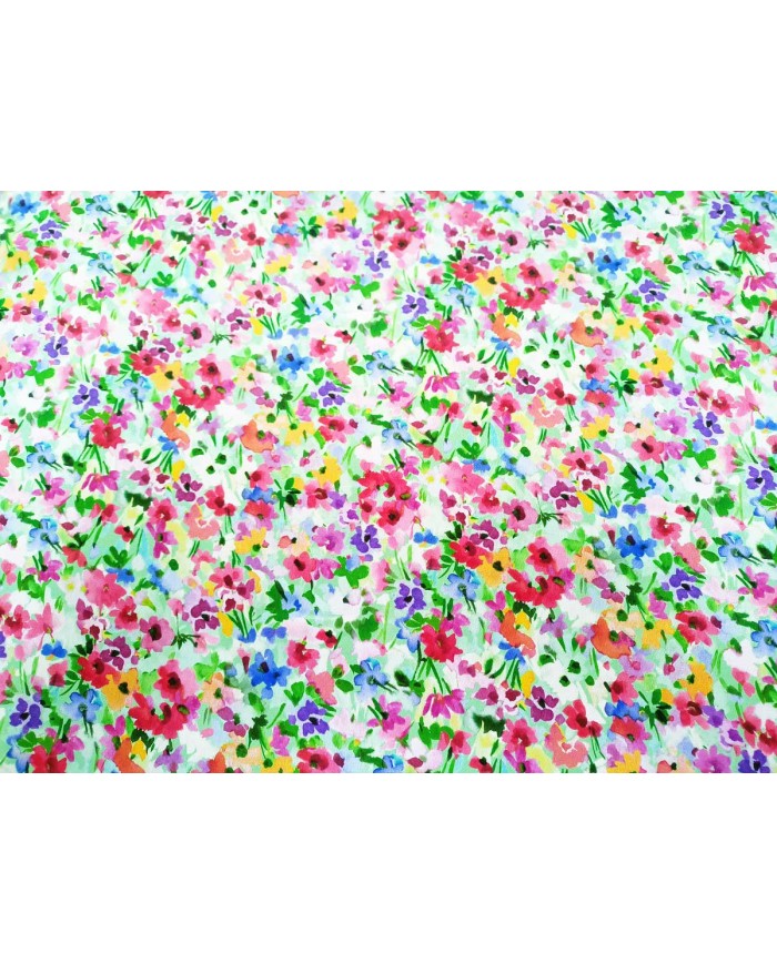 Satén flor acuarela fondo beis