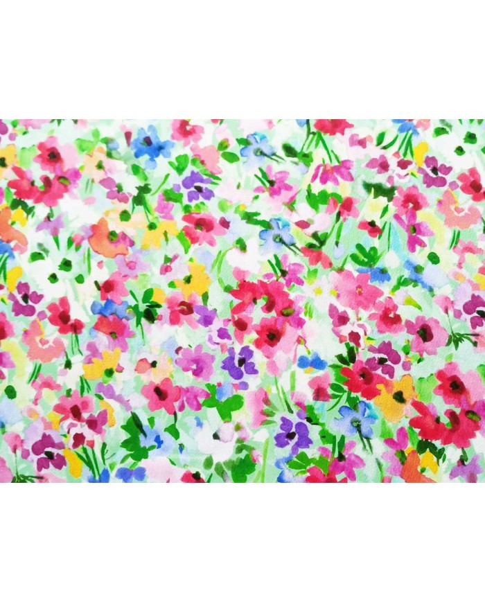 Satén flor acuarela fondo beis